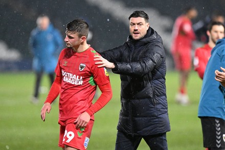 Afc Wimbledon Manager Johnnie Jackson Consoles Editorial Stock Photo ...