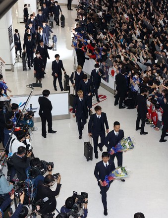 Japanese National Soccer Team Members Welcomed Editorial Stock Photo ...