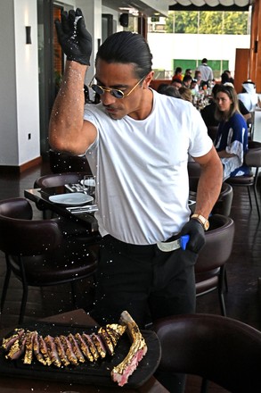 Famous Cook Nusret Throws Salt On Editorial Stock Photo - Stock Image ...