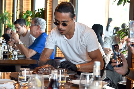 Famous Cook Nusret Serves Dish His Editorial Stock Photo - Stock Image ...