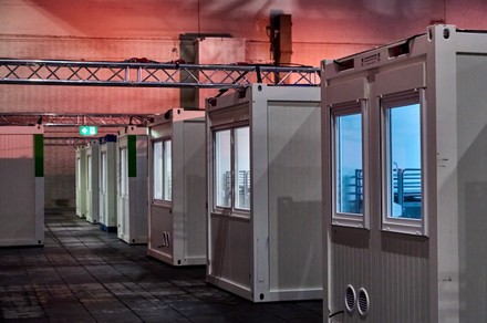 Residential Containers Newly Opened Accommodation Refugees Editorial ...