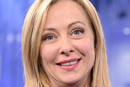 Prime Minister Giorgia Meloni Guest Television Editorial Stock Photo ...