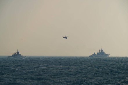Warships Russian Navy Take Part Joint Editorial Stock Photo - Stock ...