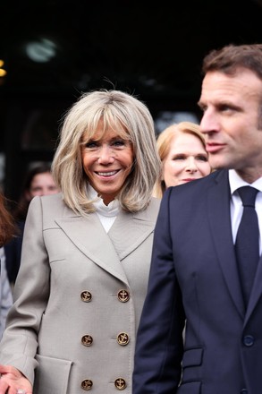 French President Emmanuel Macron His Wife Editorial Stock Photo - Stock ...