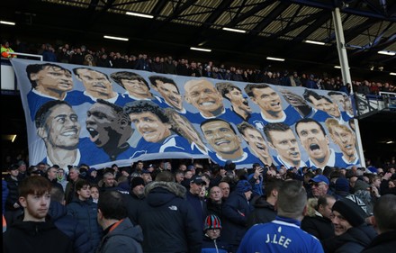 Everton Fans Upper Gwladys Street End Editorial Stock Photo - Stock ...