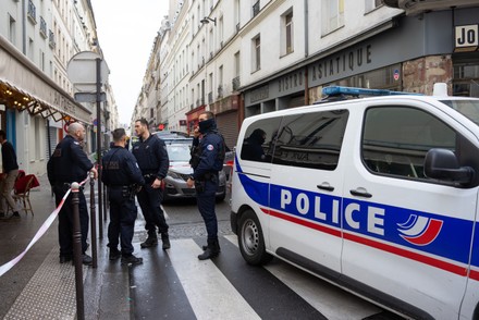 French Police Officers Guard Investigate Streets Editorial Stock Photo ...