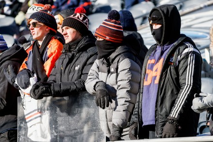 Fans Bundle Subfreezing Temperature They Sit Editorial Stock Photo ...