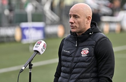 Luke Pearce Referee Points Posts During Editorial Stock Photo - Stock ...