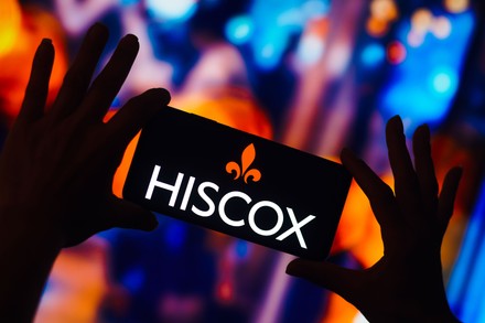 This Photo Illustration Hiscox Logo Displayed Editorial Stock Photo ...