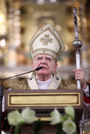 Archbishop Krakow Marek Jedraszewski Leads Midnight Editorial Stock ...