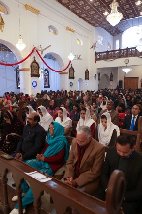 Members Christian Minority Community Attend Christmas Editorial Stock ...