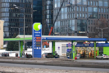 Finnish Gas Station Neste Continues Work Editorial Stock Photo - Stock ...