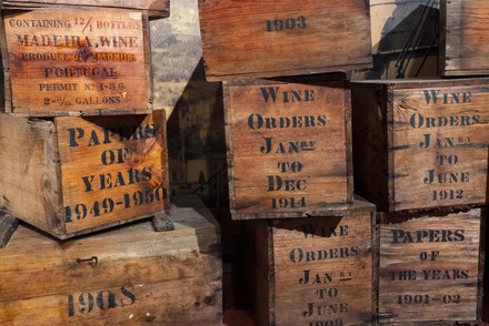 Historical Boxes Madeira Wine Blandys Funchal Editorial Stock Photo ...