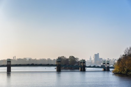 Spandauer See Bridge Berlin Germany Editorial Stock Photo - Stock Image ...