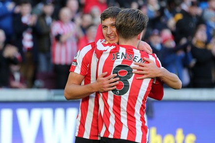 Vitaly Janelt Celebrates Scoring Brentfords Opening Editorial Stock ...