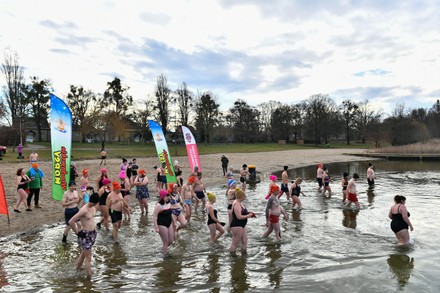 Participants Get Into Water During Christmas Editorial Stock Photo ...