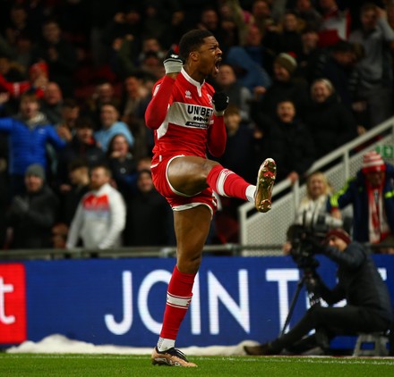 Chuba Akpom Celebrates Scoring Boros Seond Editorial Stock Photo ...