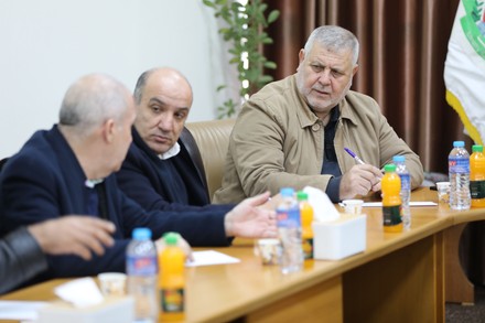 Delegation Palestinian Factions Visits Ministry Health Editorial Stock ...
