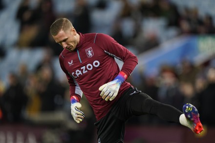 Aston Villas Goalkeeper Robin Olsen Action Editorial Stock Photo ...