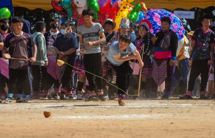 Hmong Hill Tribe Man Playing Top Editorial Stock Photo - Stock Image ...