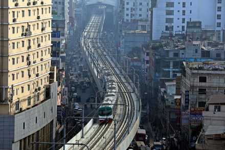 Much Awaited First Ever Elevated Metro Editorial Stock Photo - Stock ...
