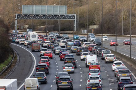 Bank Holiday Traffic Jams Build On Editorial Stock Photo - Stock Image ...