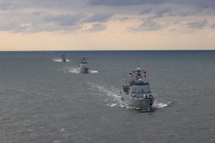 Warships Chinese Navy Sail Formation After Editorial Stock Photo ...