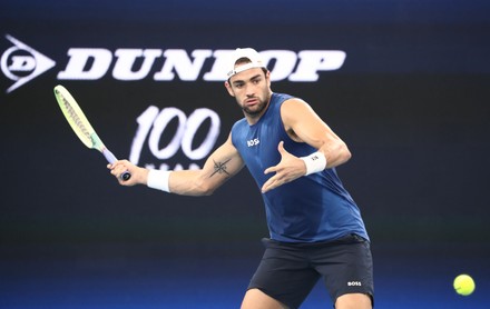Matteo Berrettini Italy Action During Practice Editorial Stock Photo - Stock Image | Shutterstock