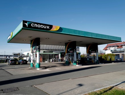 View On Temporarily Closed Crodux Petrol Editorial Stock Photo - Stock ...