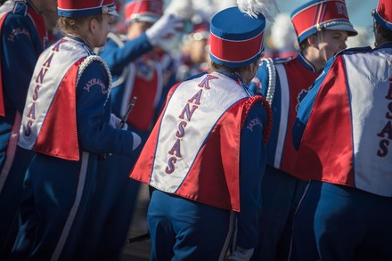Members Marching Jayhawks Prepare Perform During Editorial Stock Photo ...