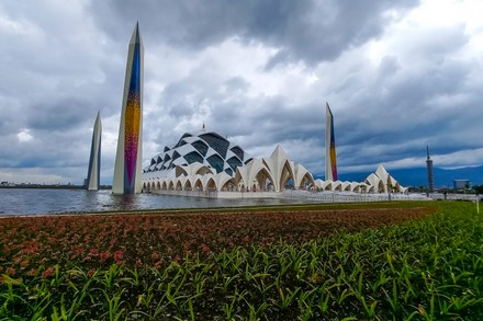 View Al Jabbar Mosque Bandung Masjid Editorial Stock Photo - Stock ...