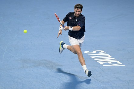Cameron Norrie Great Britain Hits Forehand Editorial Stock Photo ...