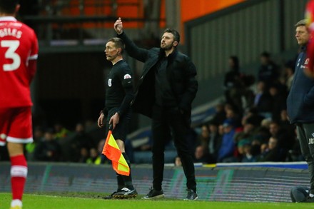 Boro Manager Michael Carrick On Touchline Editorial Stock Photo - Stock ...