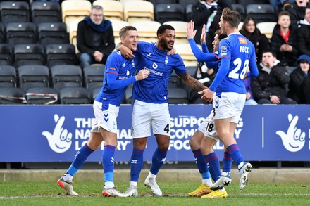 Joe Nuttall Oldham Athletic Celebrates Scoring Editorial Stock Photo ...