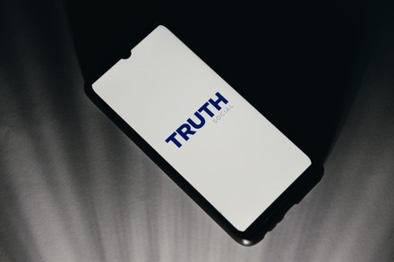 This Photo Illustration Truth Social Logo Editorial Stock Photo - Stock ...