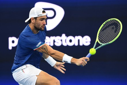 Matteo Berrettini Italy Action Against Thiago Editorial Stock Photo - Stock Image | Shutterstock