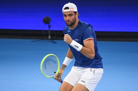 Matteo Berrettini Italy Reacts While Action Editorial Stock Photo - Stock Image | Shutterstock