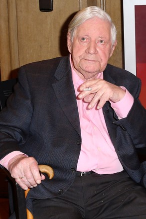 Former German Chancellor Helmut Schmidt Recording Editorial Stock Photo ...