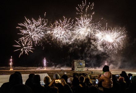 Scheveningen Bonfire On Noorderstrand Scheveningen Bonfires Editorial ...