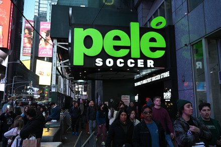 People Visit Pele Soccer Store Times Editorial Stock Photo - Stock ...