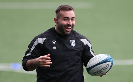 Liam Belcher Cardiff Rugby During Training Editorial Stock Photo ...