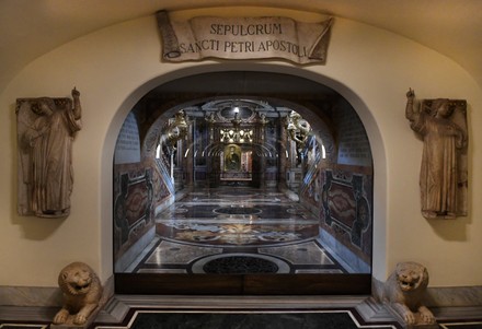 St Peters Tomb Crypt St Peters Editorial Stock Photo - Stock Image ...