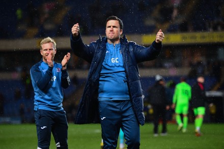 Gary Caldwell Manager Exeter City Celebrates Editorial Stock Photo ...