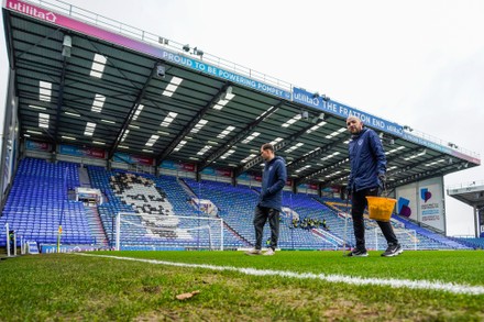 Ground Crew Prepare Fratton Park Stadium Editorial Stock Photo - Stock ...