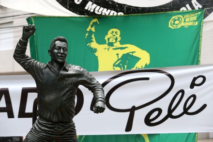 Banners Hanged Tribute Pele Statue His Editorial Stock Photo - Stock ...