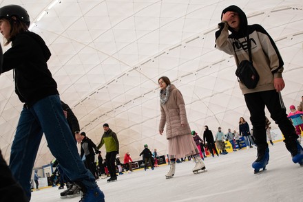 Gdansk Residents Tourists Seen Skating Ice Editorial Stock Photo ...