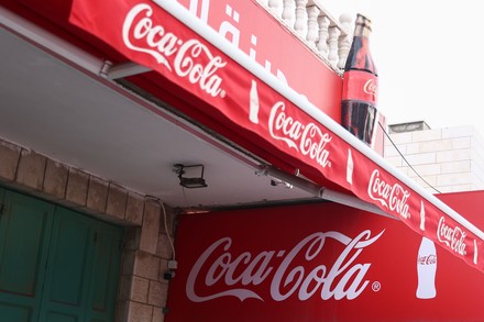 Cocacola Logo Seen Bethlehem Palestinian Territories Editorial Stock ...