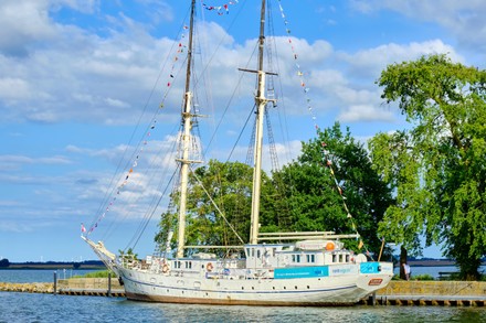 Schooner Brig Sail Training Ship Greif Editorial Stock Photo - Stock ...