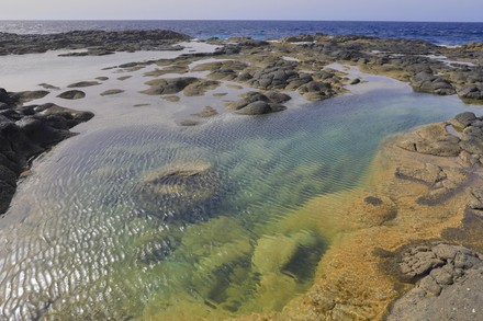 Natural Rock Pools By Sea Piscinas Editorial Stock Photo - Stock Image ...