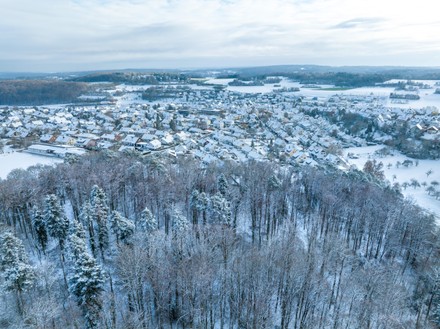 Village Winter Gechingen Black Forest Germany Editorial Stock Photo ...